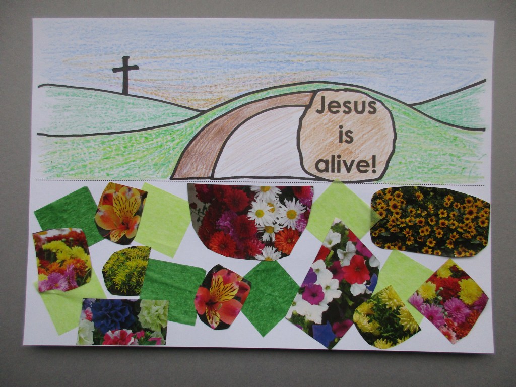 Easter Craft - a paper Easter Garden - Let their light shine!